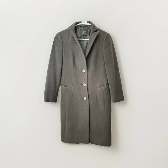 TER | Jackets & Coats | Ter De Caractere Womens Gray Trench Coat Made ...